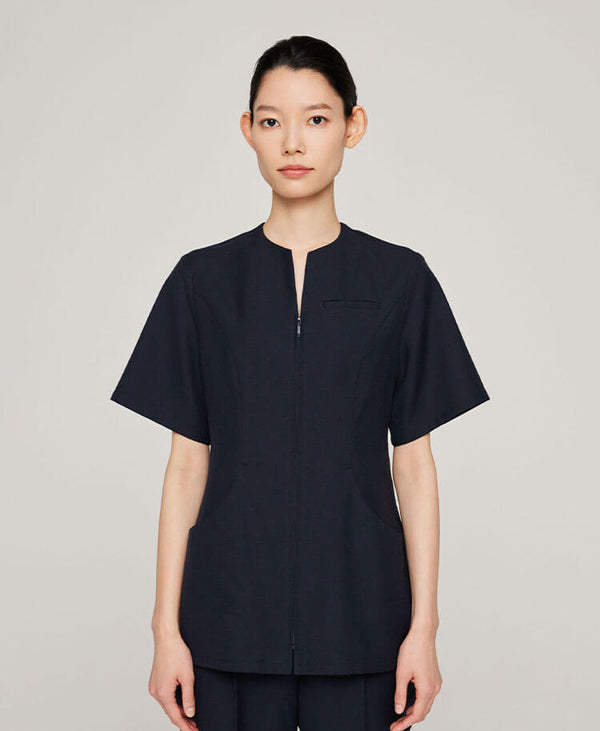 Lautashi Classico Linen cotton blend scrub tops