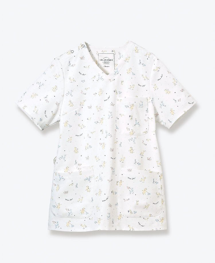 GELATO PIQUE&Classico:Printed scrub tops